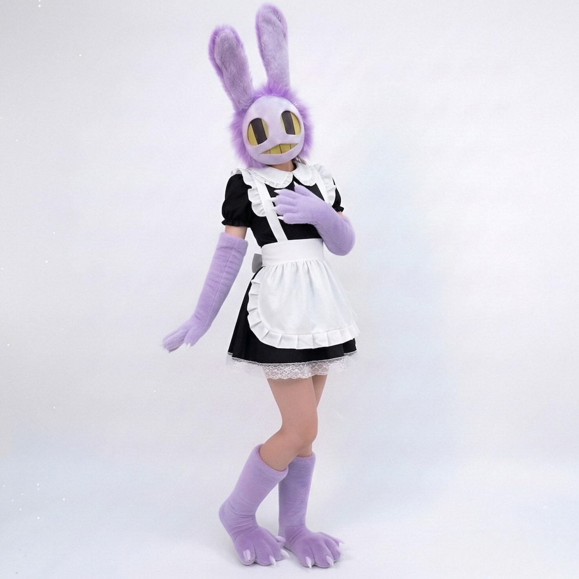 Purple Bunny Jax Fursuit Mask, Paws, Feetpaws – Anime Cosplay ...