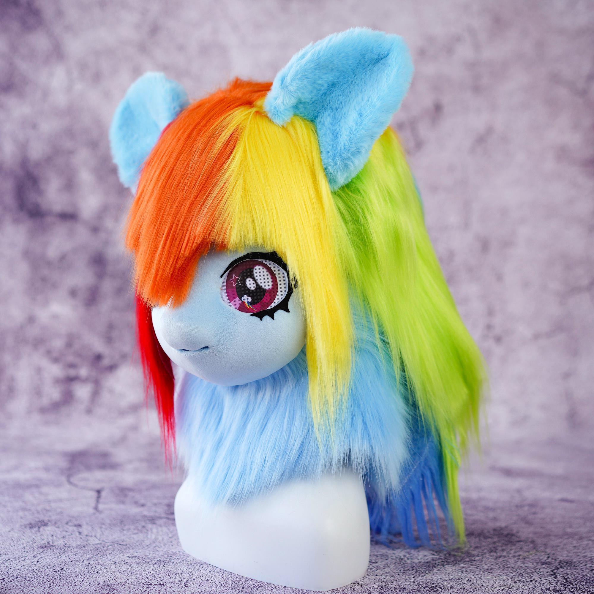 Little Pony Cosplay Mask, Halloween Fursuit Head, Seasonal Anime ...