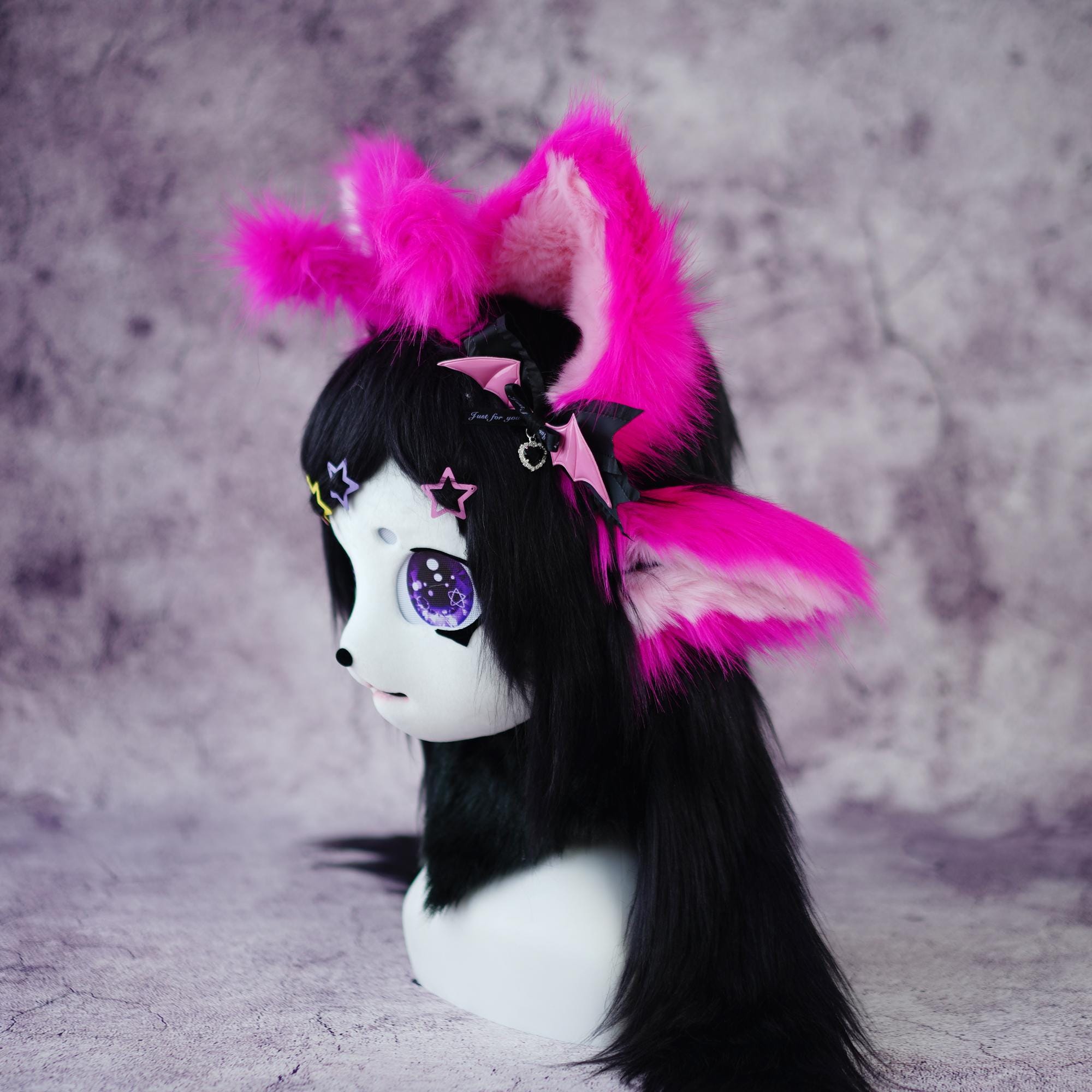 Kigurumi Fursuit Mask - Custom Faux Fur Animal Head for Cosplay ...
