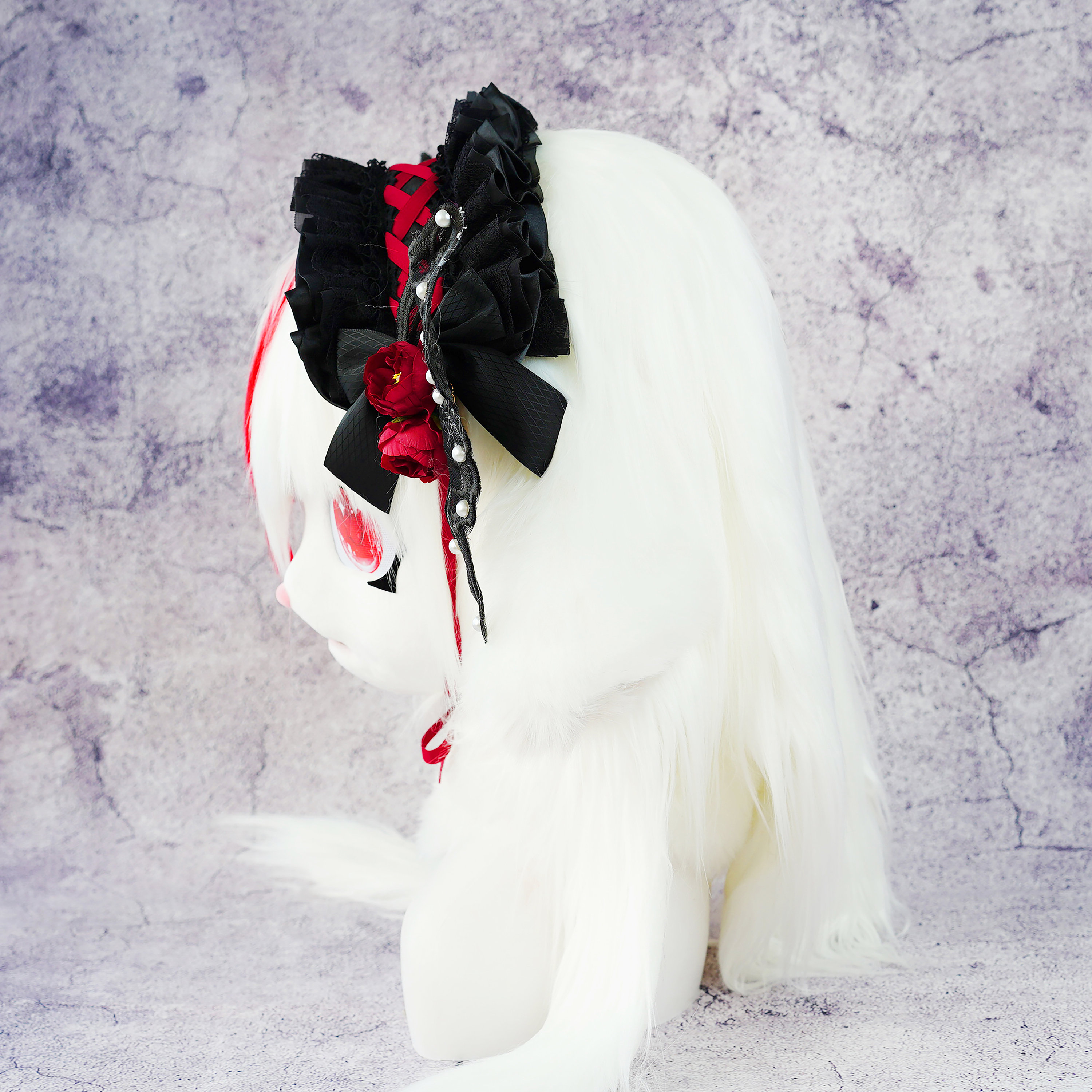 Crimson Vampire Halloween Sheep Kig Fursuit Mask,handmade Mask,pet Play ...