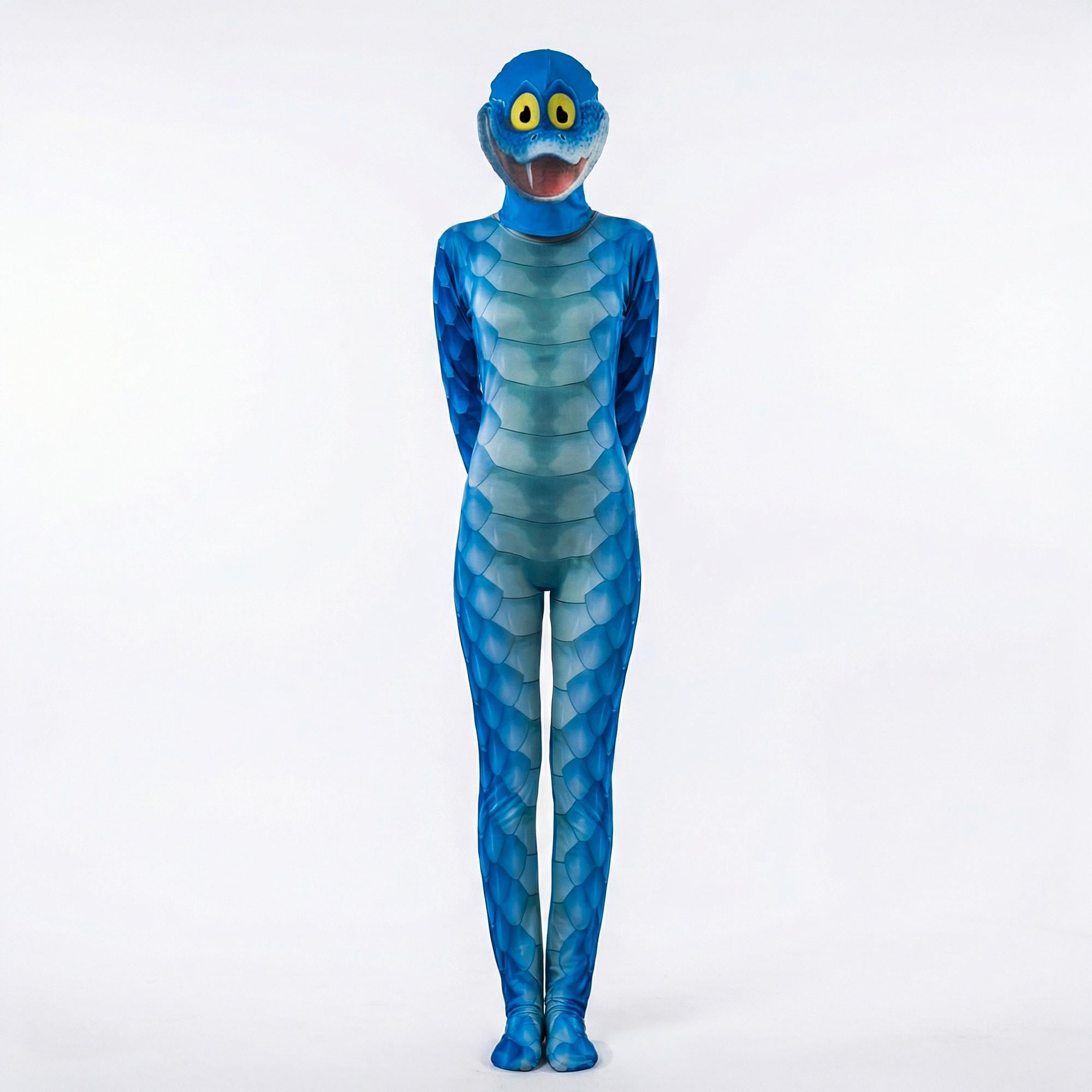 Gary the Snake Cosplay Costume With Mask, Realistic Snake Jumpsuit for ...