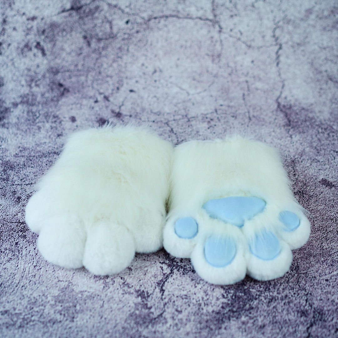 All-white Fursuit Hand Paws, Cosplay Animal Paws, Fantasy Costume ...