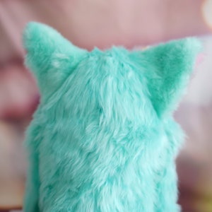 Blue Cat Mask King Cat Mask Furry Cosplay Mask Head With Blue Hair ...