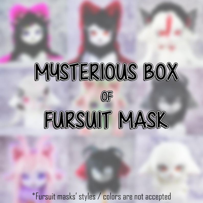 Fursuit Mask Mystery Box - Random Fursuit Partial for Furry Fans ...