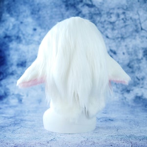 Cute White Kigurumi Sheep Mask With Flower Clip,perfect Furry Gear for ...