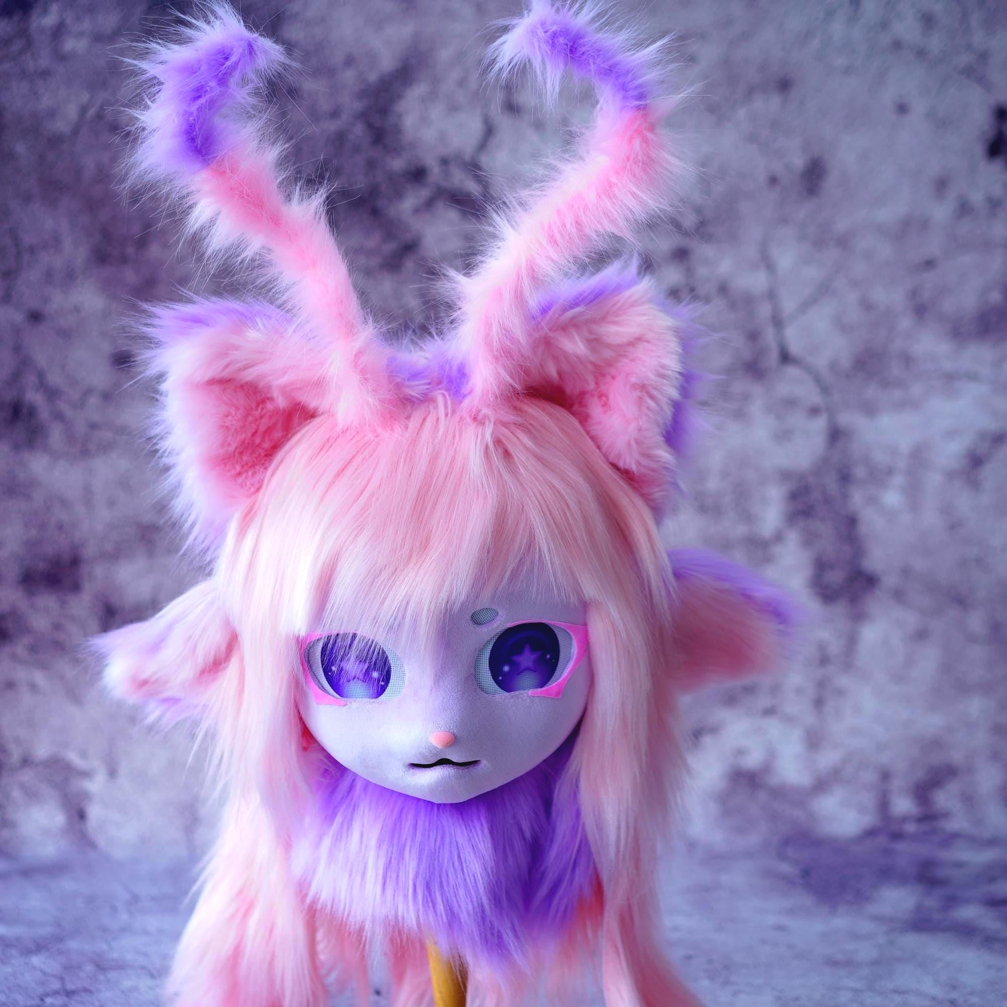 Alien Kig Furry Mask - Professional Anthro Animal Head Faux Fur ...