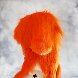 Furryfandom orange Hair Cute Furry Mask , Fursuit Mask Head, Cat Kemono ...