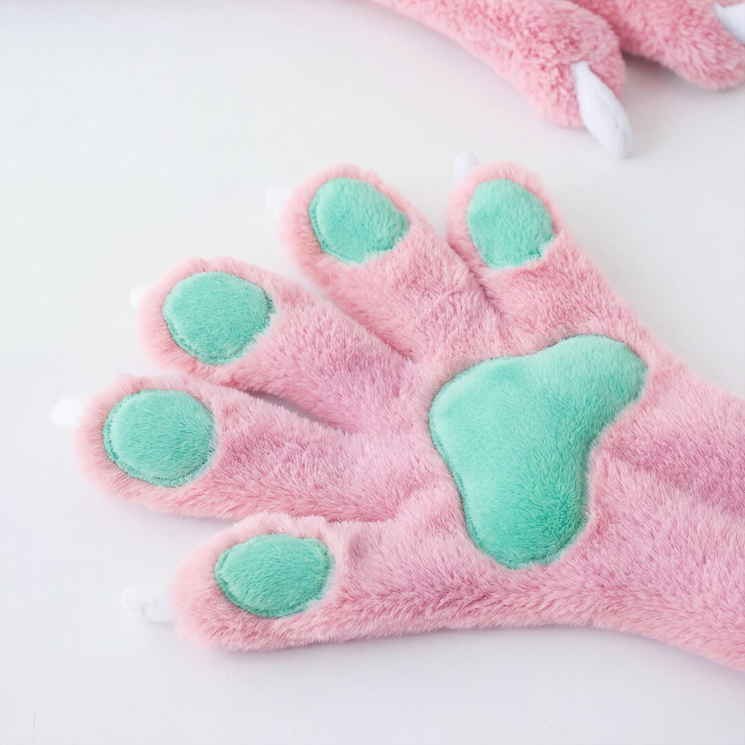 Handmade Slim Fursuit Paws, Long Arm Handpaws, Durable Cosplay, Kemono ...