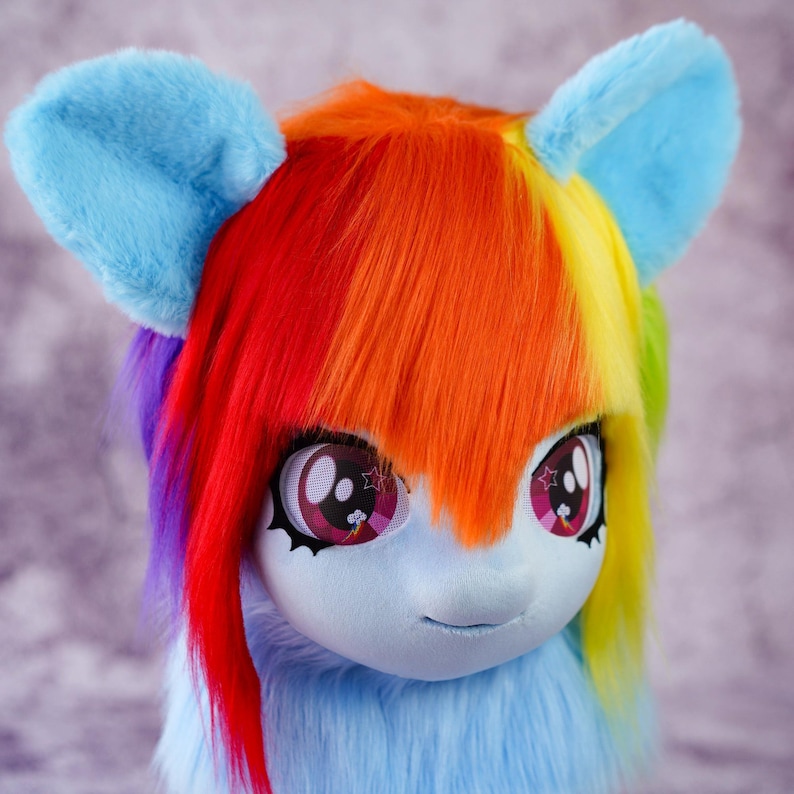 Little Pony Cosplay Mask, Halloween Fursuit Head, Seasonal Anime ...