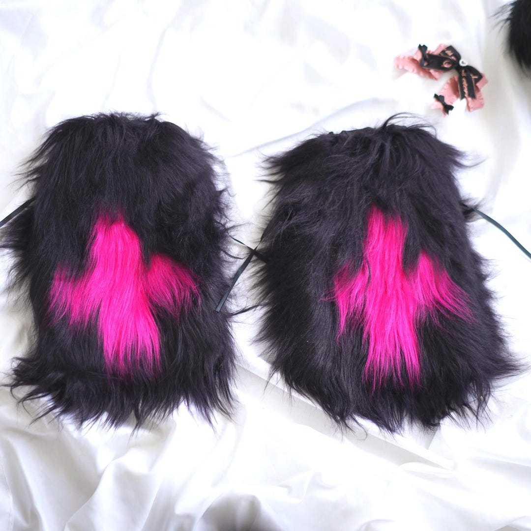 Kawaii Fluffy Leg Warmers Anime Cosplay Kigurumi Accessories Cute ...
