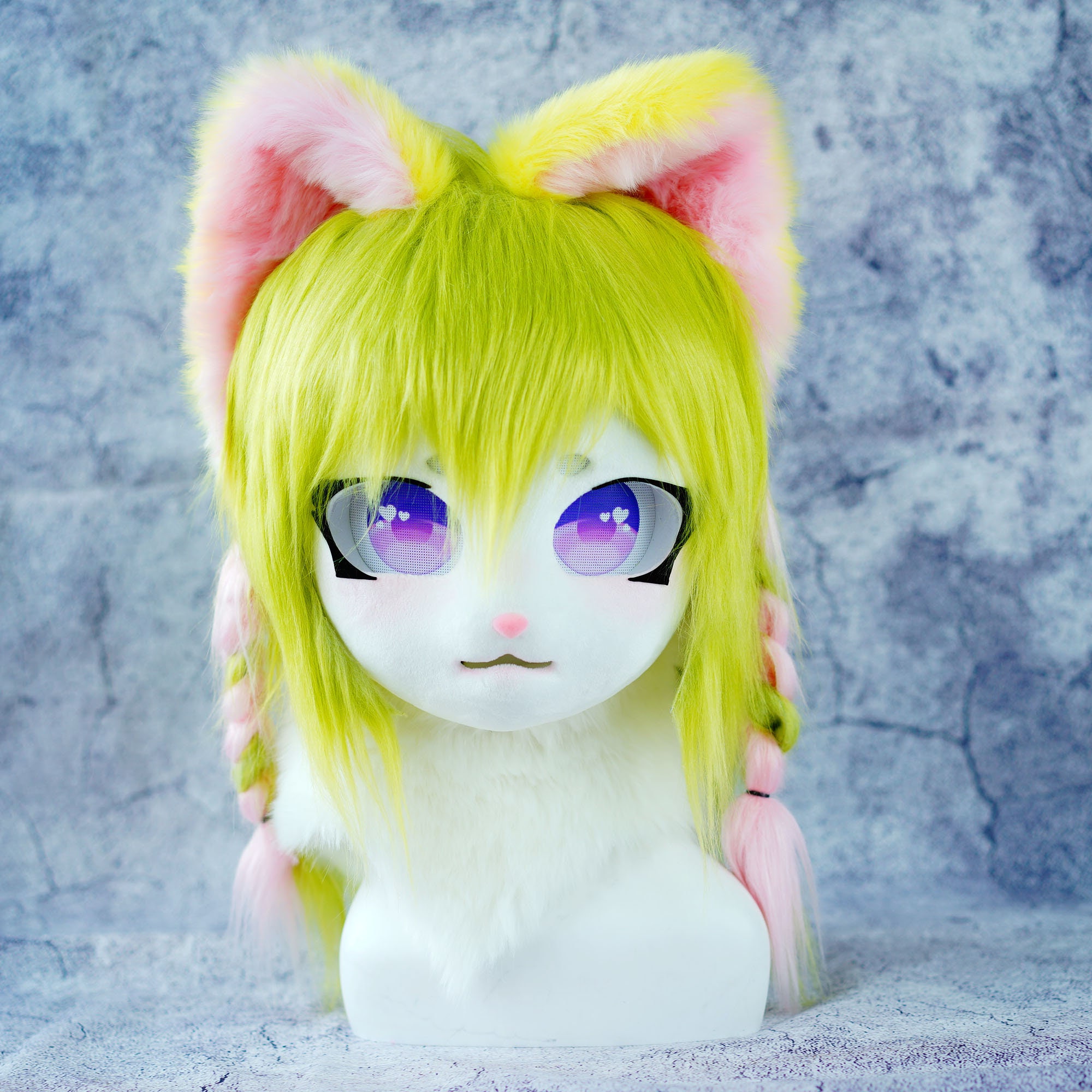 Elf Green Kig Head,handmade Fursuit Mask,furry Cosplay Mask Head ...