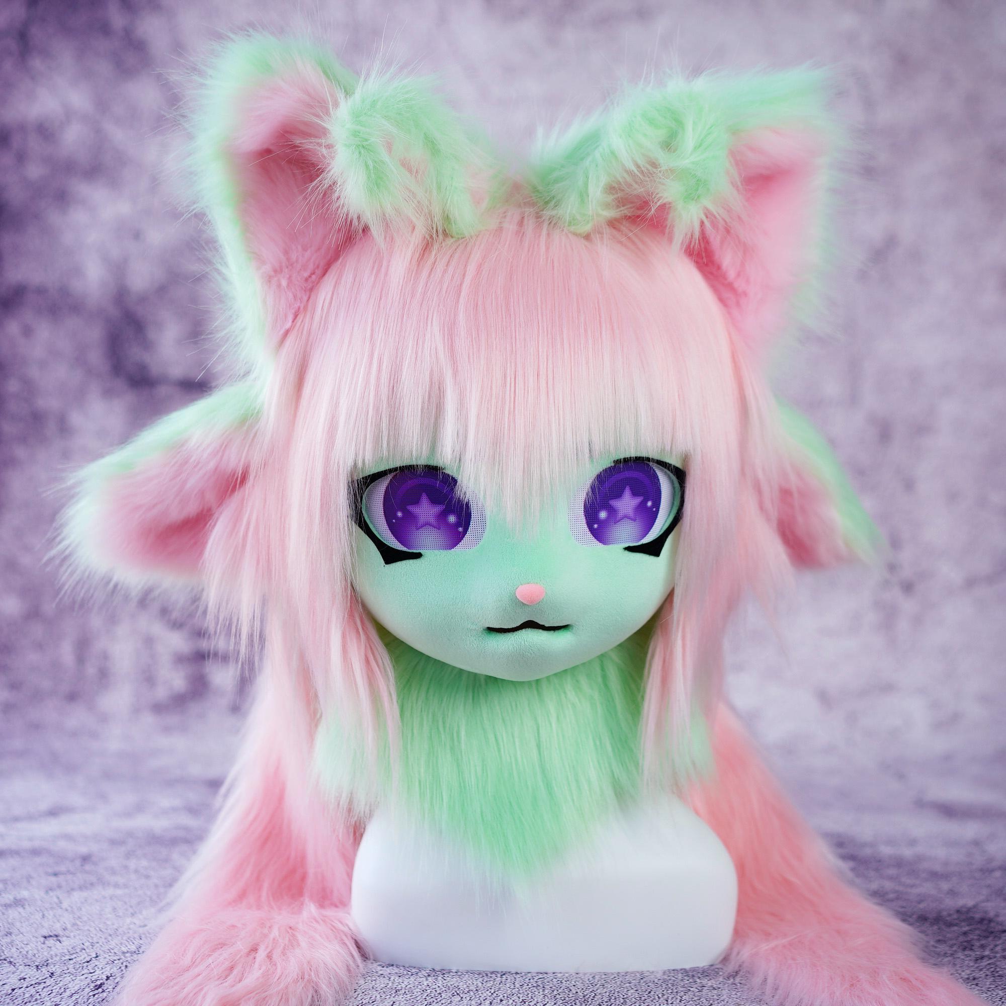 Beginner Theraine Fursuit Head | LARP Ready Animal Mask | Breathable ...