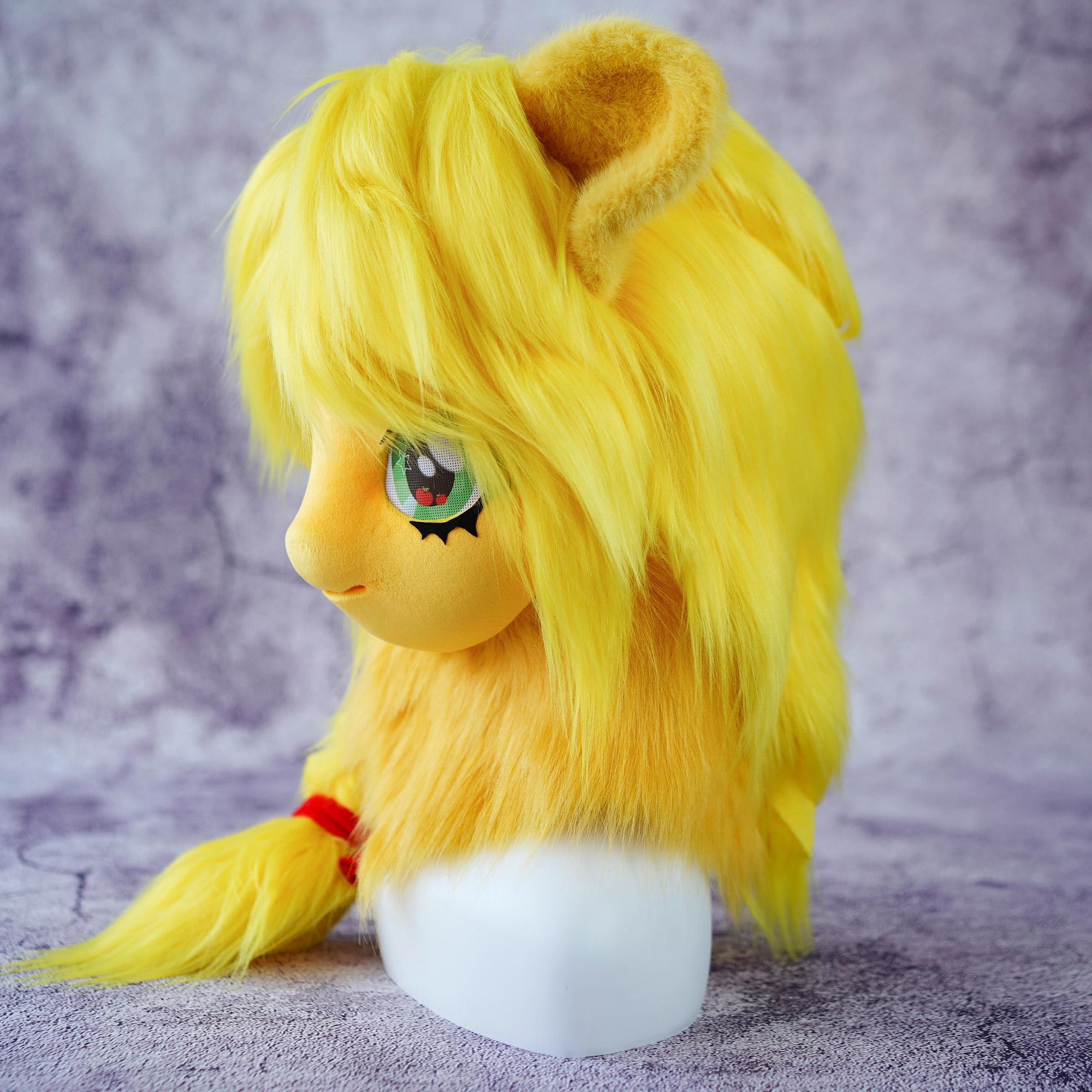 MLP Professional Fursuit Mask, Complete Character Head, Faux Fur Animal ...