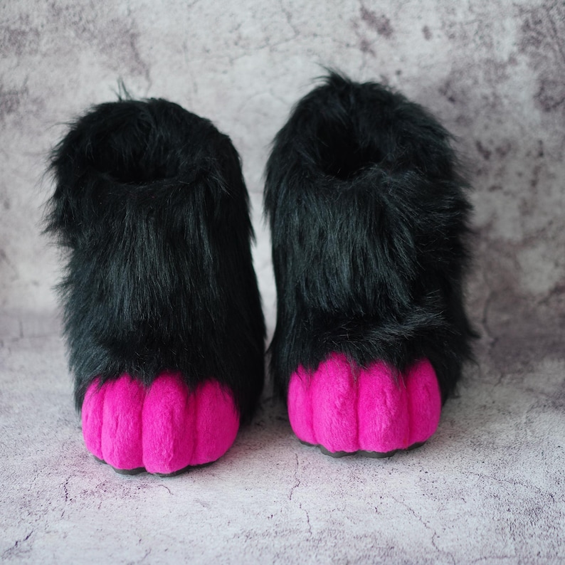 Alien Fursuit Head Mask and Feetpaws Set- Handcrafted Faux Fur Kigurumi ...