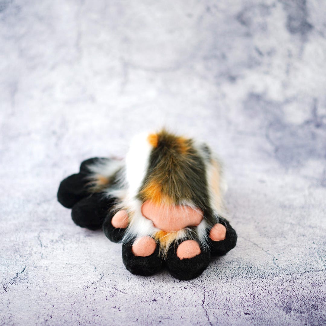 Colorful&black Finger Paw Gloves for Christmas Present, Pet Play, Furry ...