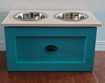 Dog Feeding Station Console Table - Etsy