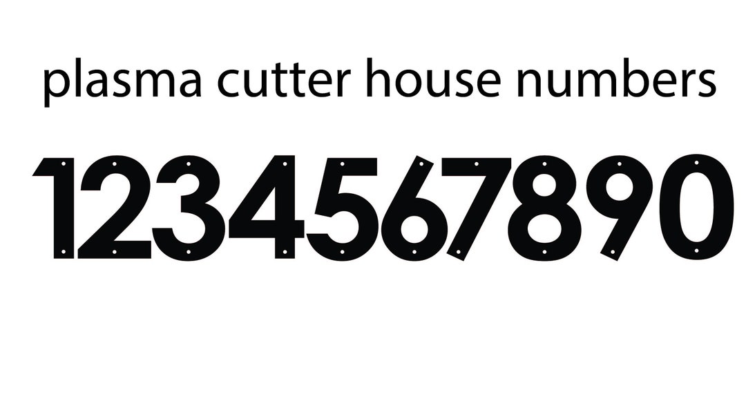 Modern Number Svgs Designed for Plasma Cutters - Etsy