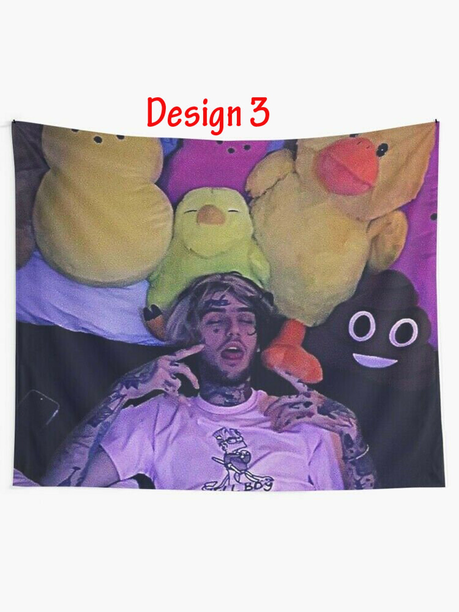 Lil Peep Poster Wall Tapestry Lil Peep Wall Hanging Lil Peep Etsy