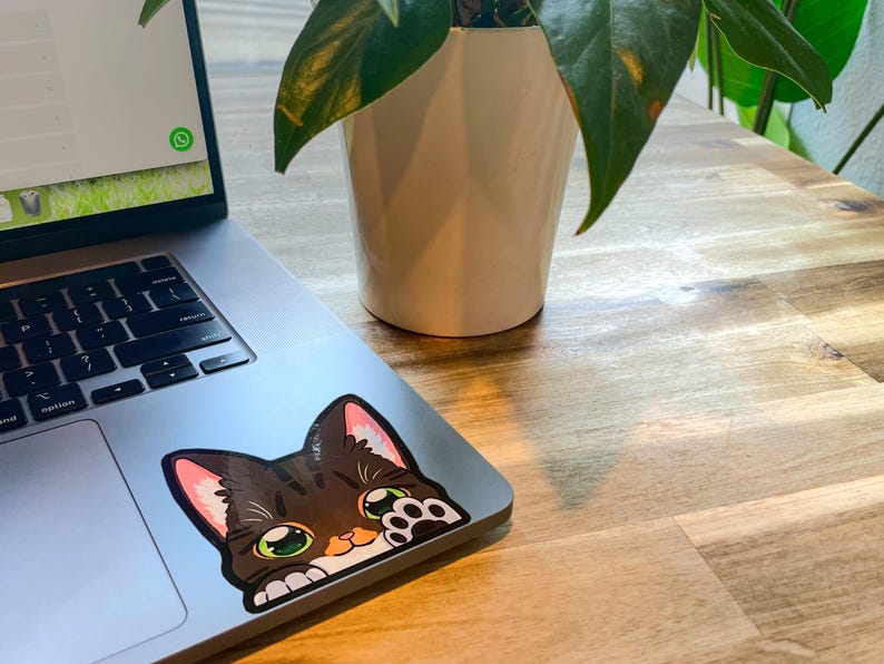 Cute Cat Peeker Stickers | Weatherproof Uv-proof Vinyl Decals Stickers ...
