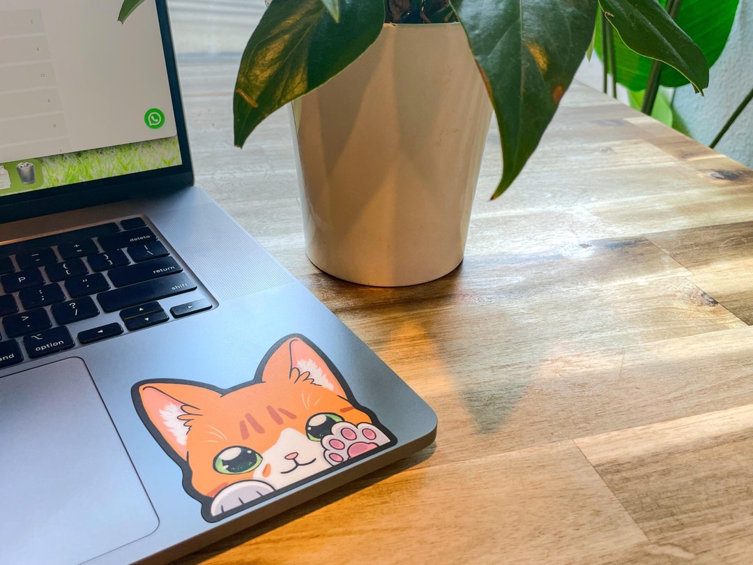 Cute Cat Peeker Stickers | Weatherproof Uv-proof Vinyl Decals Stickers ...