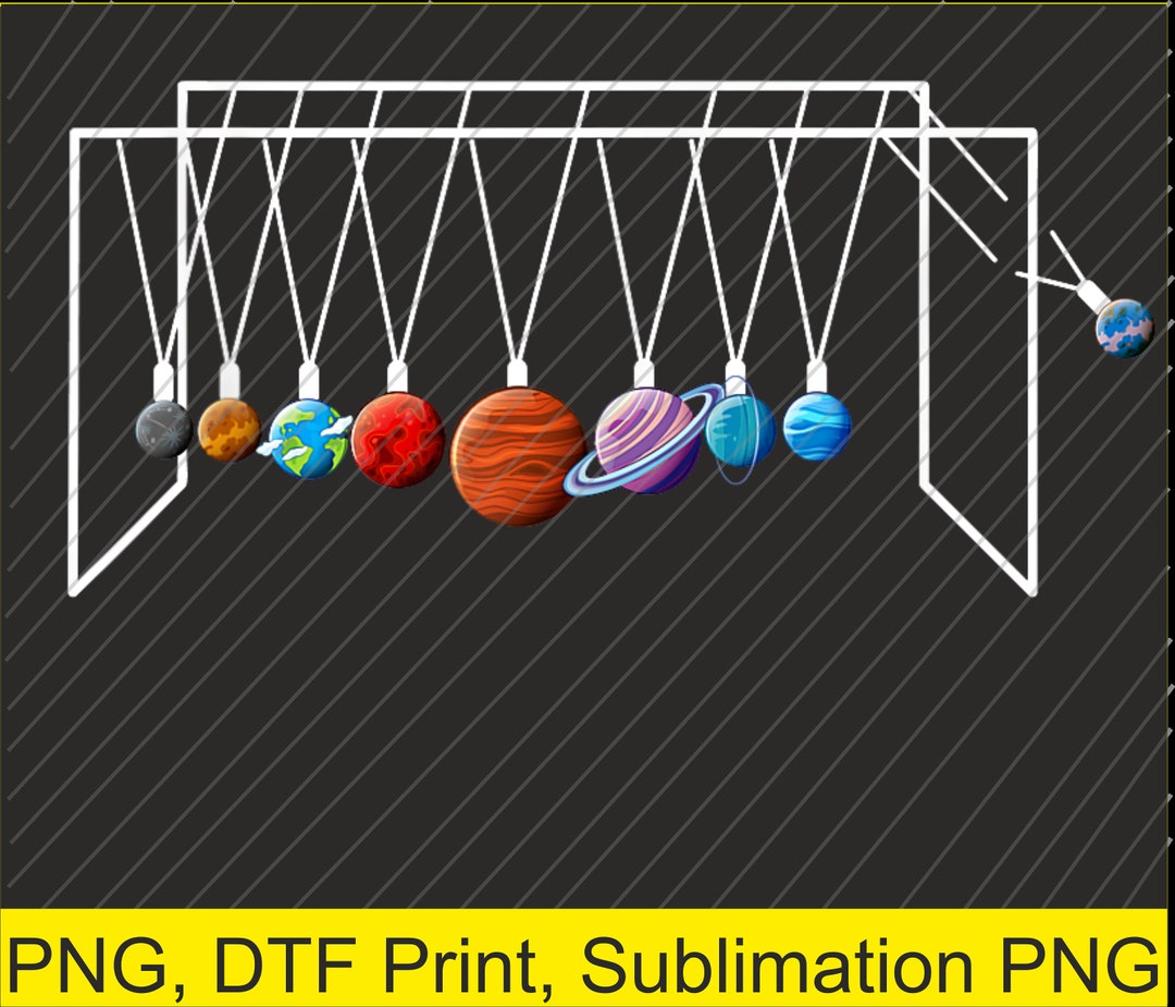 Planet Pendulum Pluto PNG | Digital Download | DTF Print - Etsy
