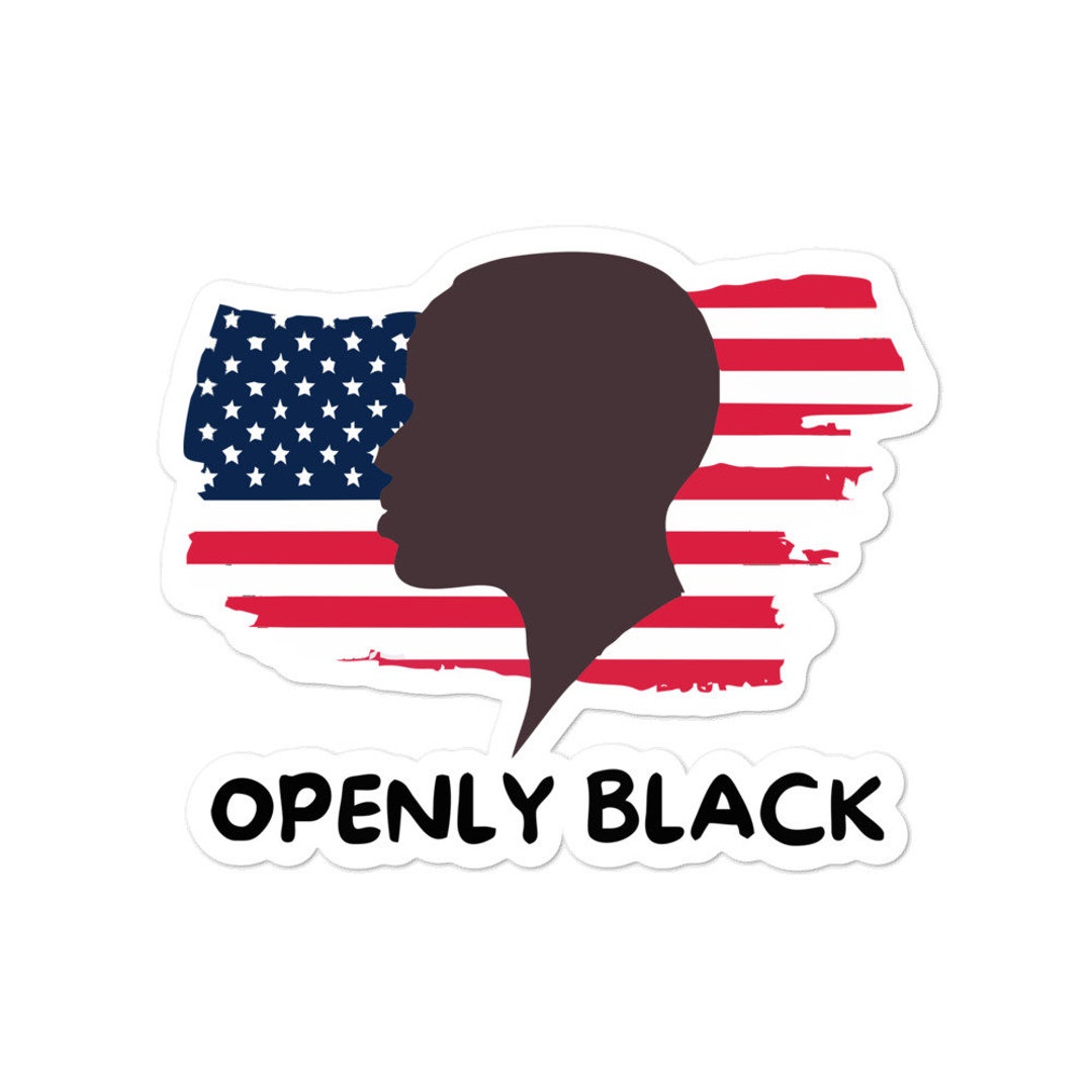Openly Black Stickers Openly Black Black History Month Sticker - Etsy