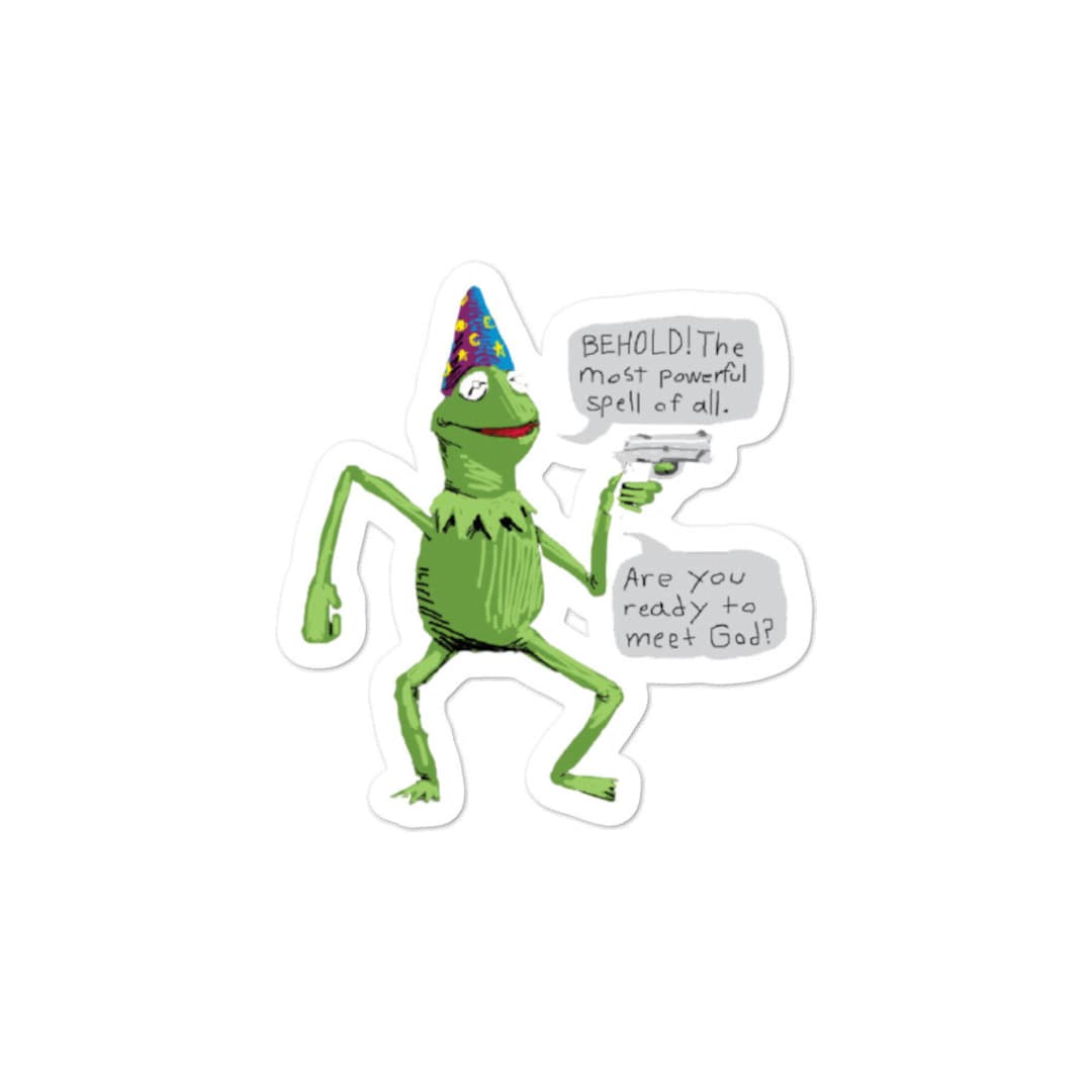 Yer a Wizard Kermit Sticker - Etsy
