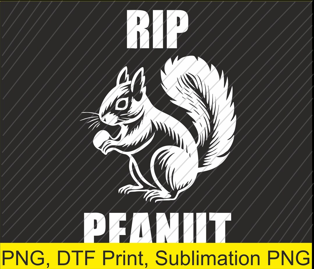 RIP Peanut the Squirrel PNG | Digital Download | DTF Print - Etsy