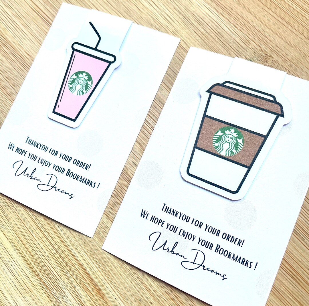 Starbucks Magnetic Bookmarks Starbucks Gift book Worms - Etsy
