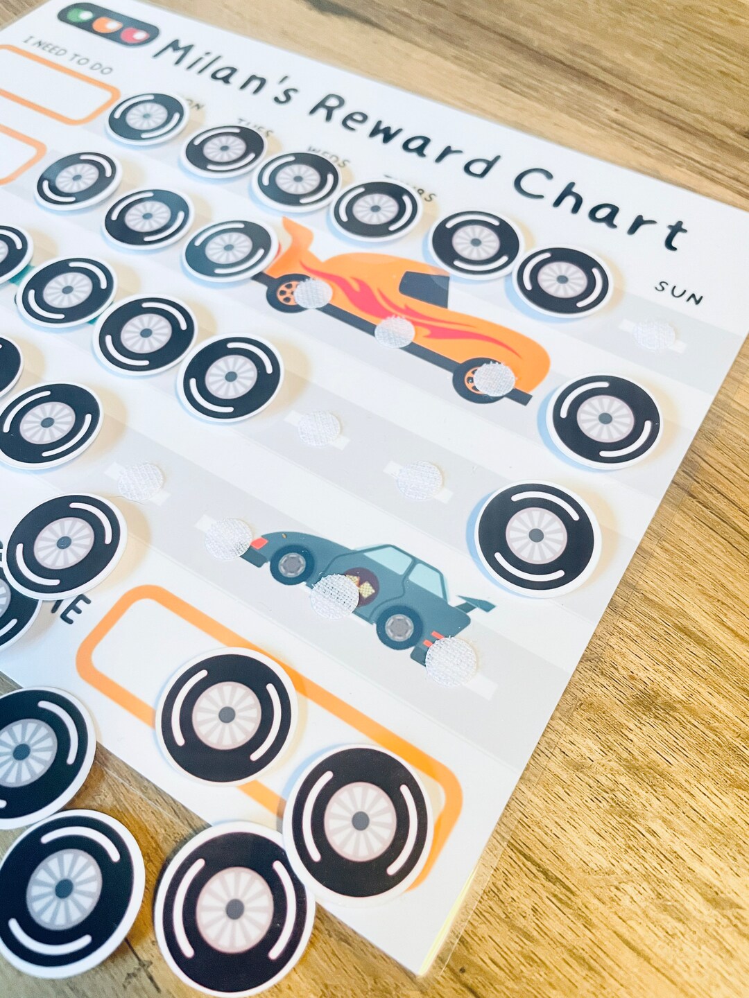 Personalised Racing Car Reward Chart,a4 Durable Re-usable Reward Chart ...