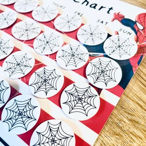 Personalised Spiderman Reward Chart,a4 Durable Re-usable Reward Chart ...