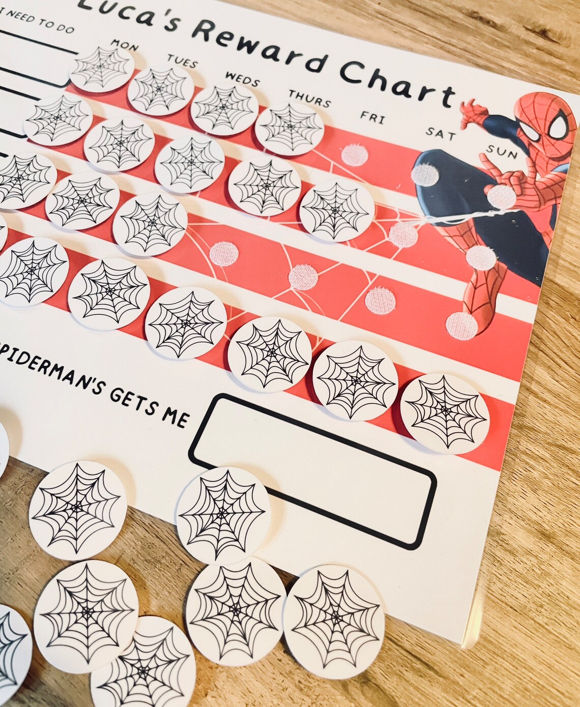 Personalised Spiderman Reward Charta4 Durable Re-usable - Etsy UK