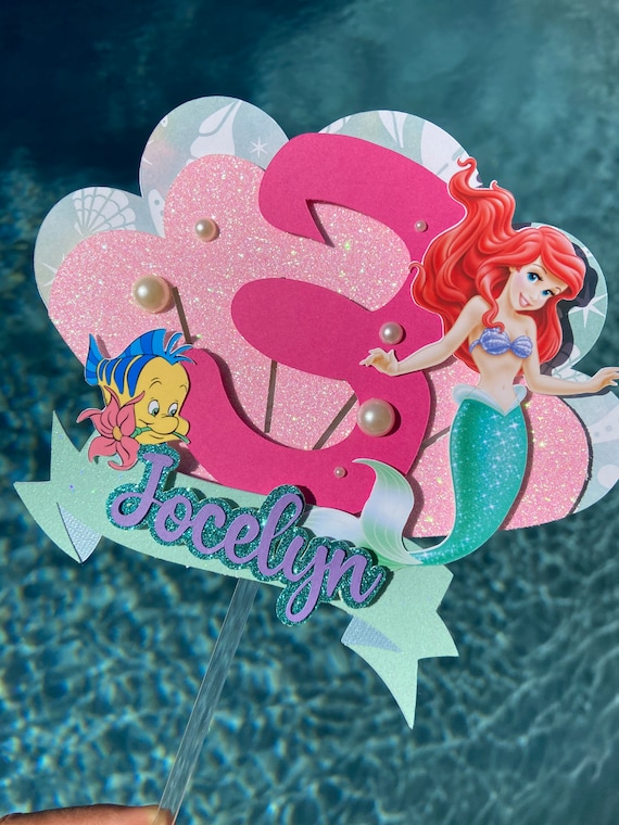 Little Mermaid Cake Topper Little Mermaid Birthday Theme - Etsy