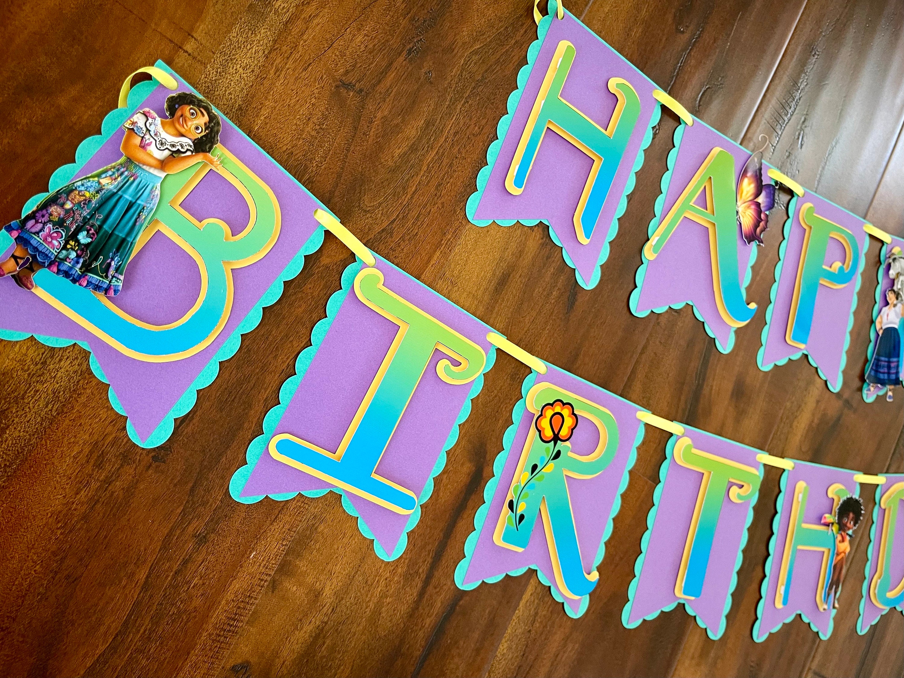 Encanto Inspired Birthday Banner, Encanto Movie Theme, Personalized ...