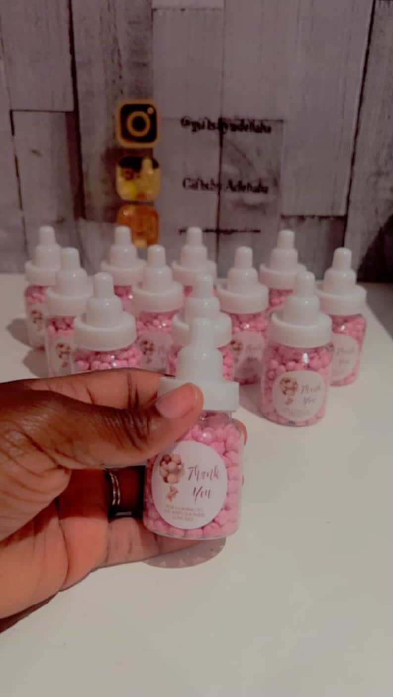 Personalized Baby Bottle Favors - Baby Shower Sweets - Etsy UK