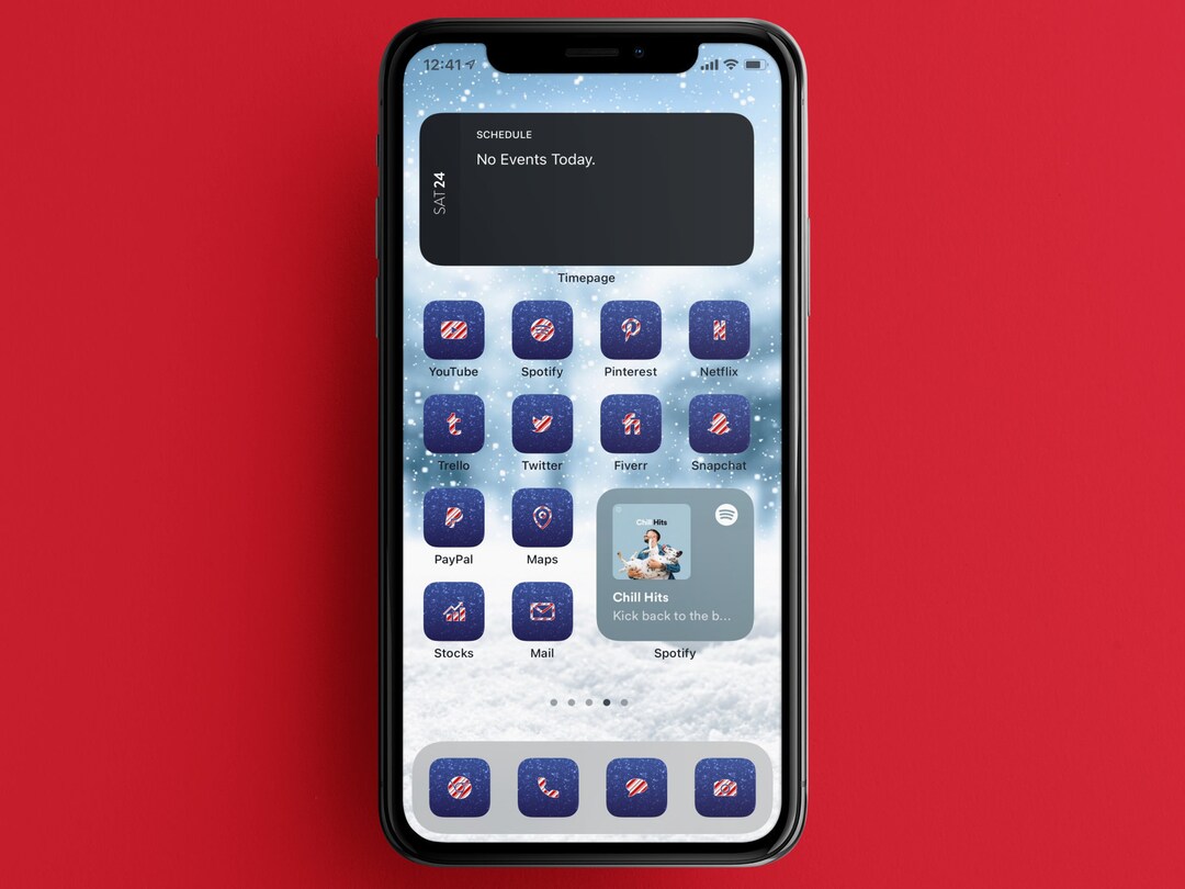 70 Premium IOS 14 Icons Pack Candy Cane Custom iPhone Icons Social ...