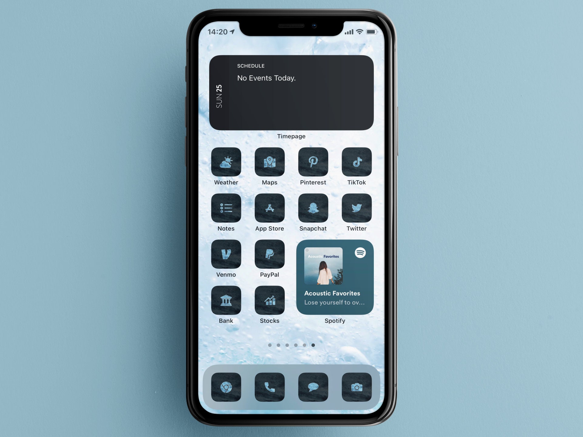 70 Premium IOS 14 Icons Pack Winter Ice Custom iPhone Icons Social ...