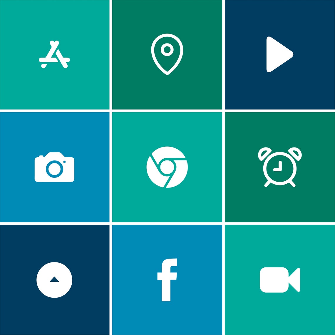 280+ Premium IOS 14 Icons Pack | Salty Sea | Custom iPhone Icons ...