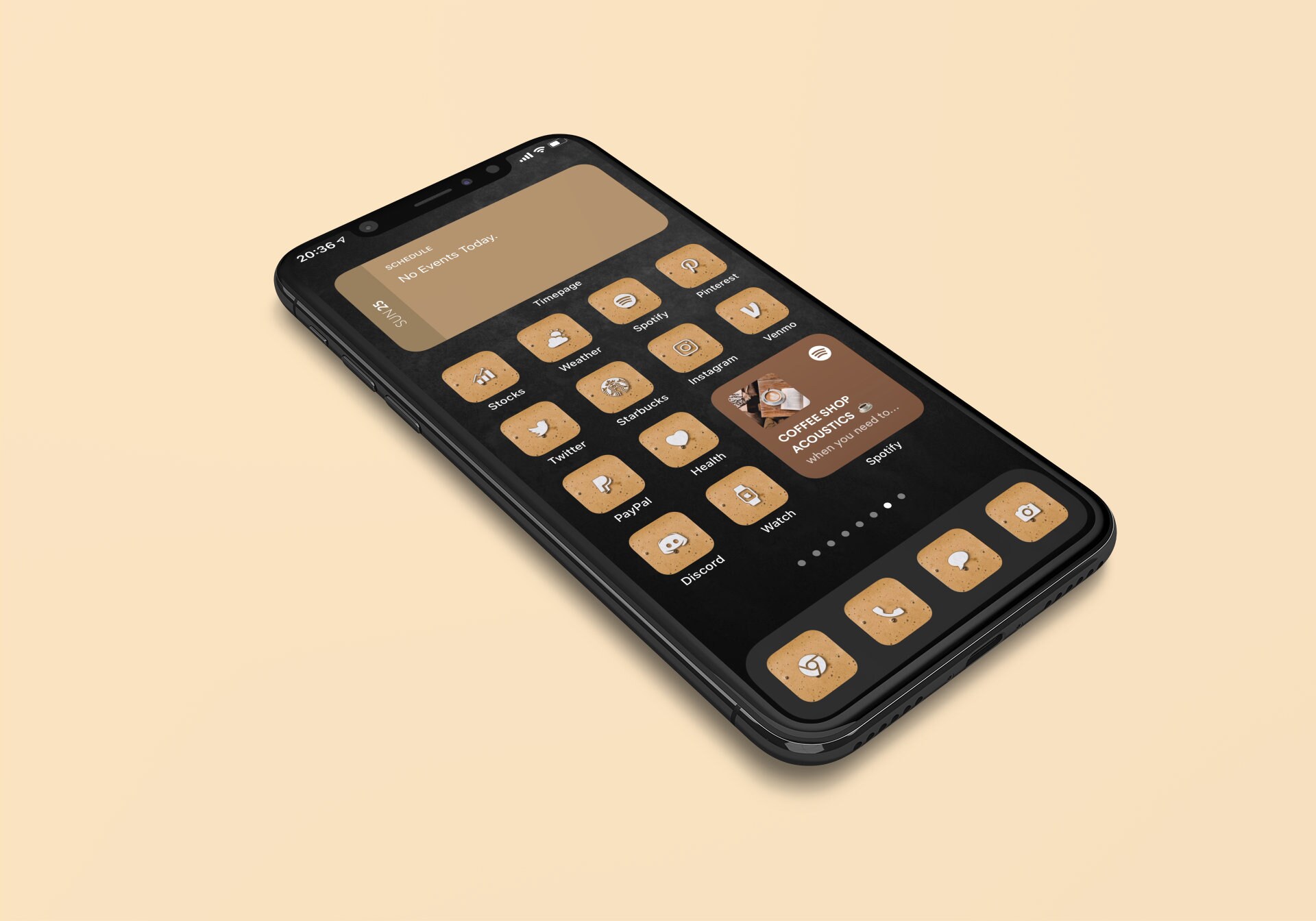 70+ Premium IOS 14 Icons Pack | Morning Latte | Custom iPhone Icons ...