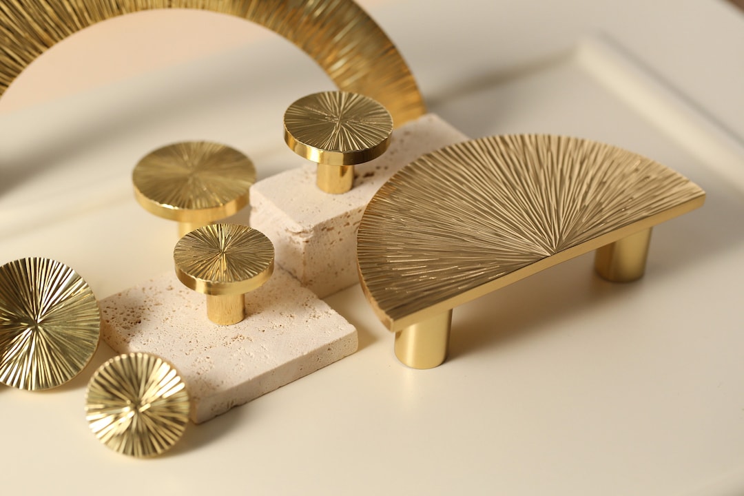 Brass Gold Semi Circle Cabinet Pulls Handles Half Round Knobs Drawer ...