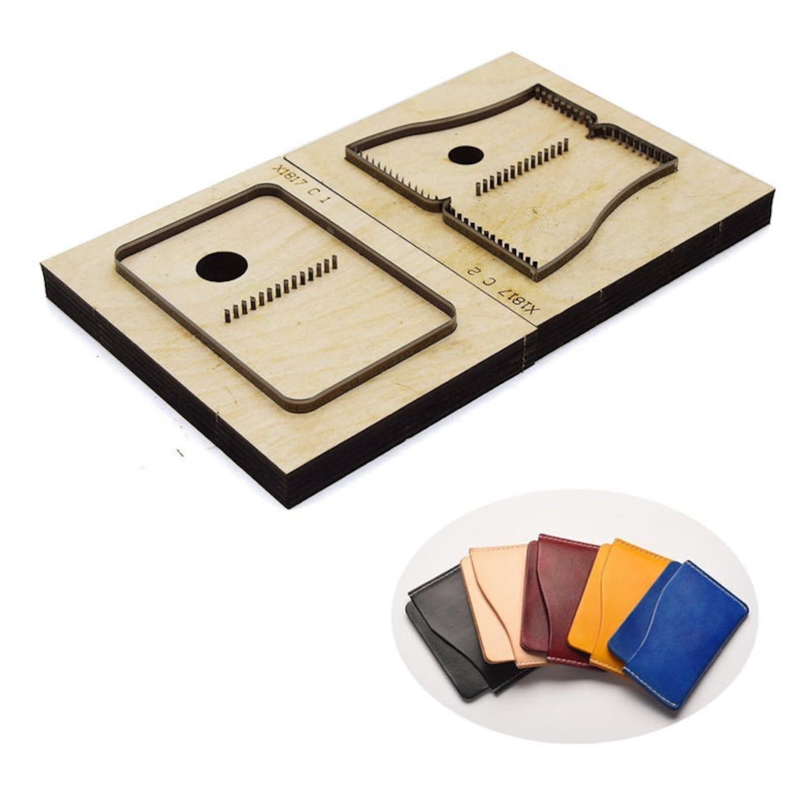 Custom Leather Die Cut for Card Case, Coin Purse Leather Die Cutting ...