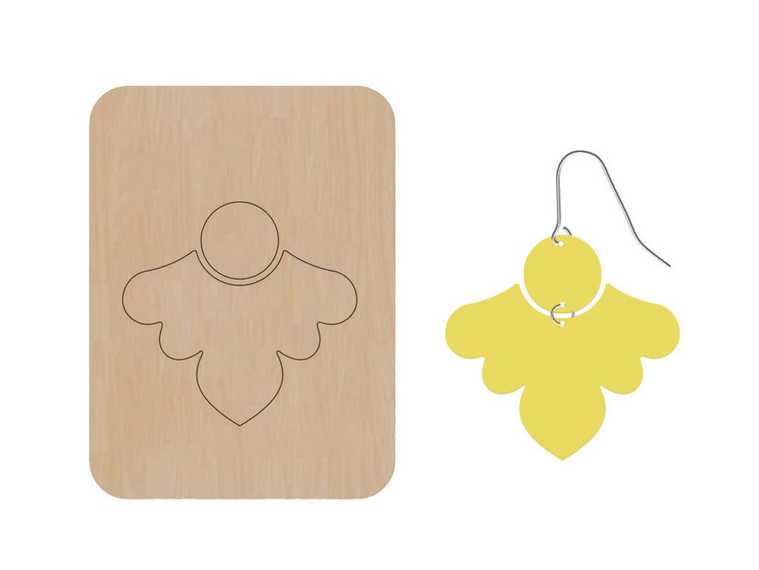 Circle Flower Earrings Leather Cutting Die Cutter, Statement Shape ...