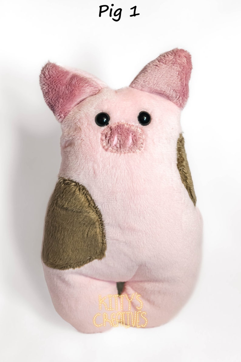 Small Chonky Pigs Short Fur Cuddly Pig Plush - Etsy UK