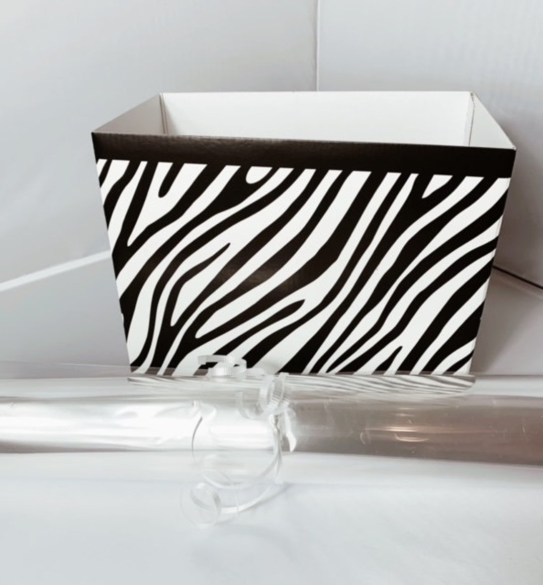 Zebra Basket Box - Etsy