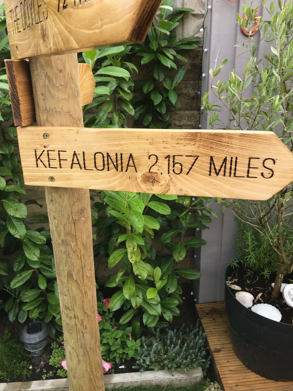 Personalised Rustic Garden Signpost | Etsy