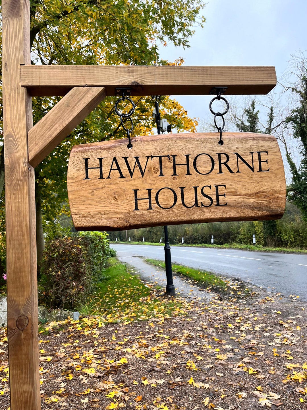 Solid OAK House Sign. Hardwood Signs. External Signage. - Etsy UK