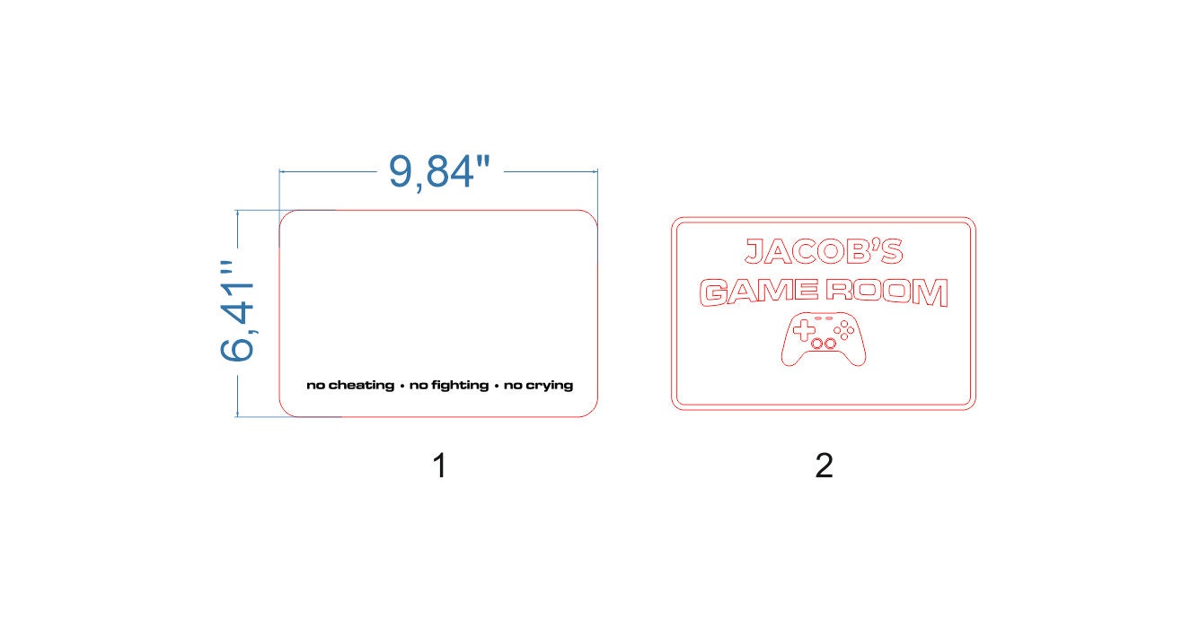 Gaming Zone SVG Laser Cut File for Glowforge Cricut Custom - Etsy UK