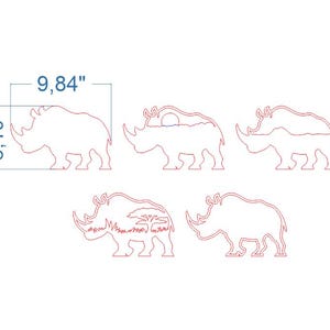 African Animals SVG Bundle. Laser Cut File for Glowforge, Safari Lion ...