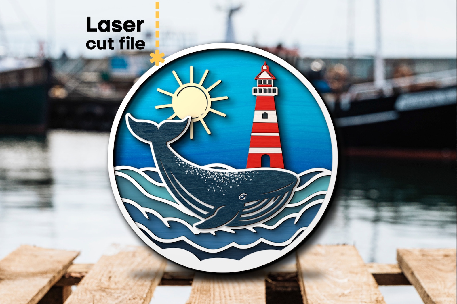 Sea Ornaments SVG Bundle. Laser Cut File for Glowforge, Ocean ...