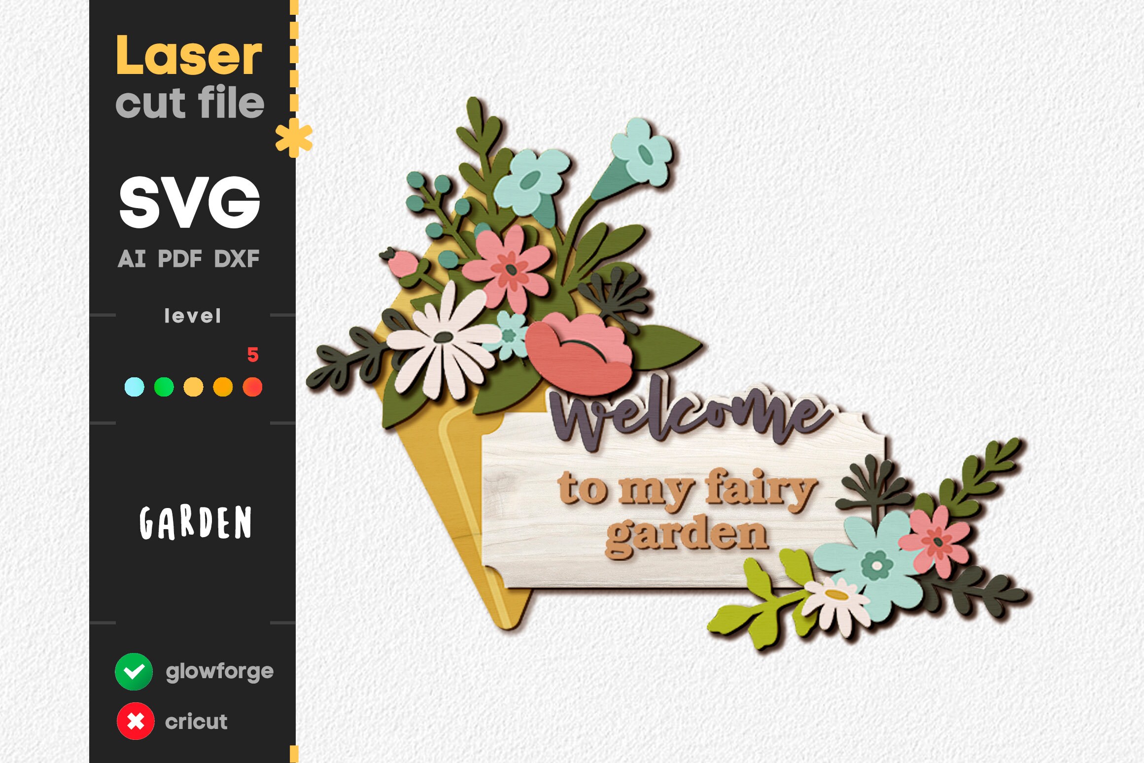 Spring SVG Bundle. Laser Cut File for Glowforge Cricut - Etsy